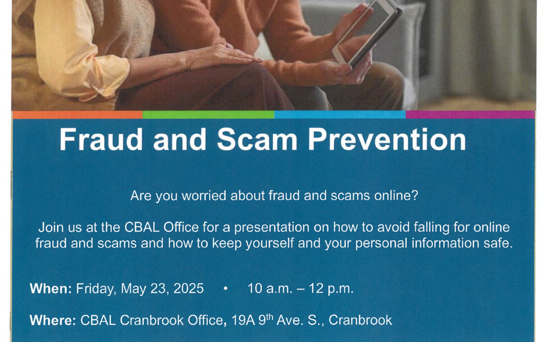 Fraud Scam Prevention | Community Connections Society of Southeast BC